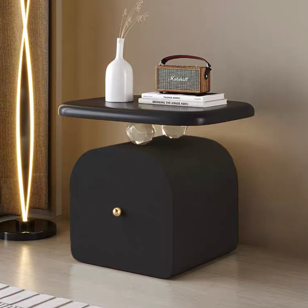 Прикроватная тумбочка Carlota (черный)