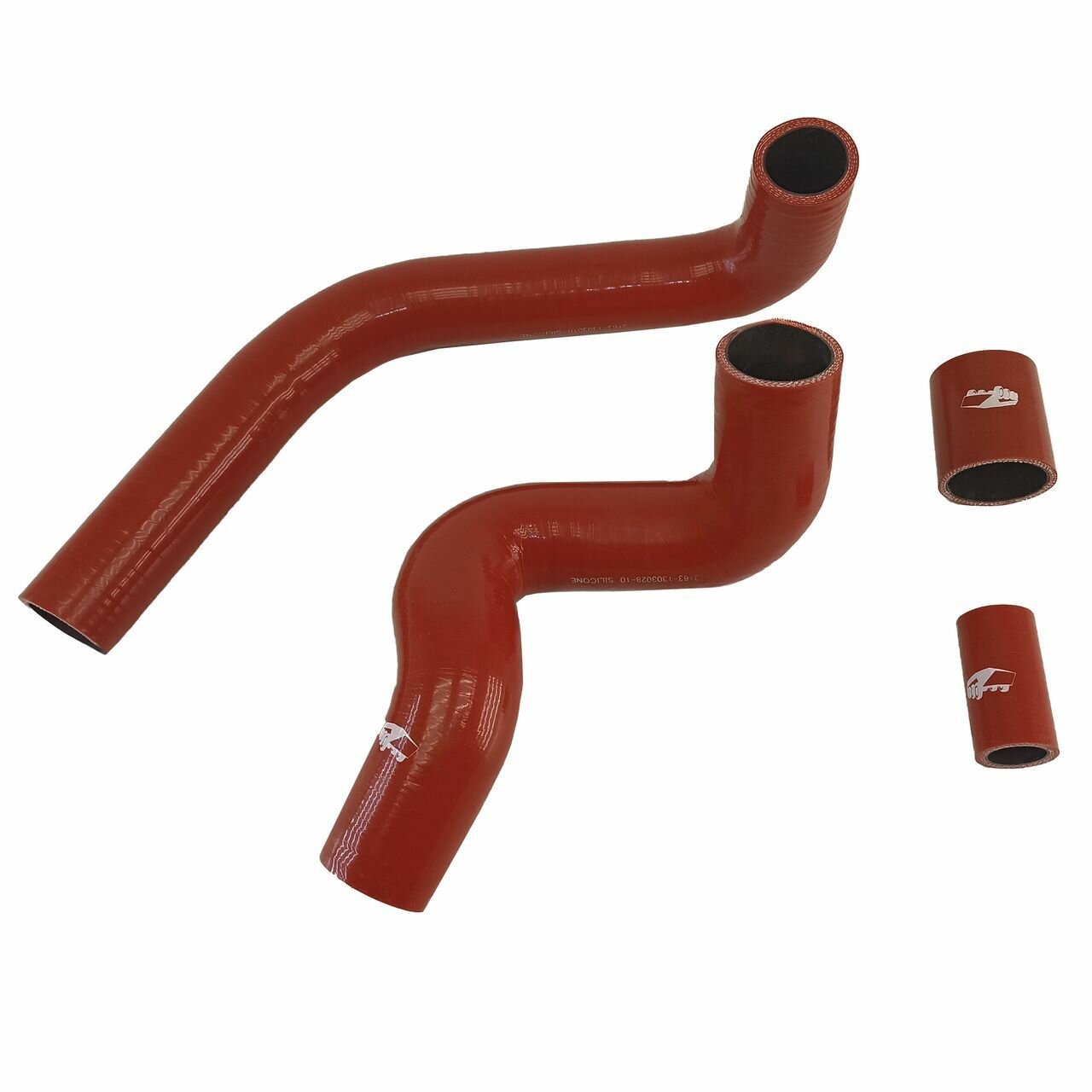 Патрубки радиатора для а/м УАЗ Патриот евро-3/-4 (комплект из 4-х шт) силикон