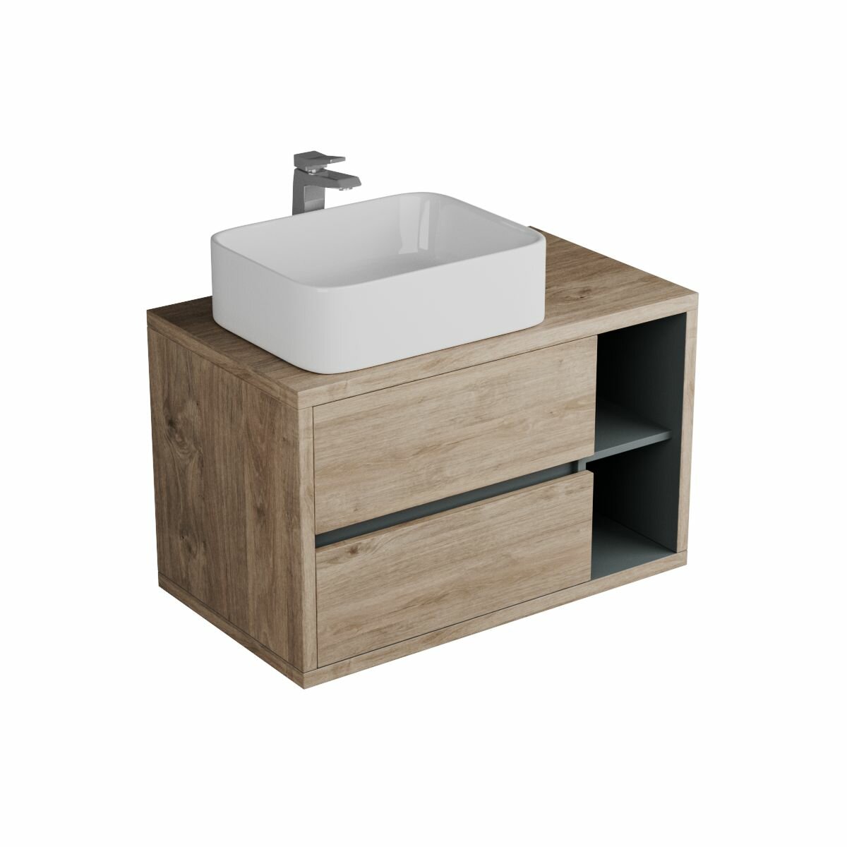 Тумба OLONA 800 с 2-мя ящиками