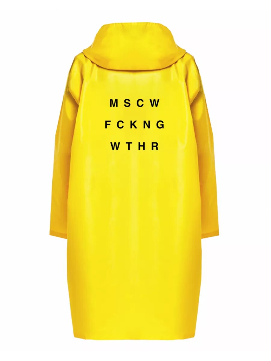 Плащ дождевик с капюшоном, принт