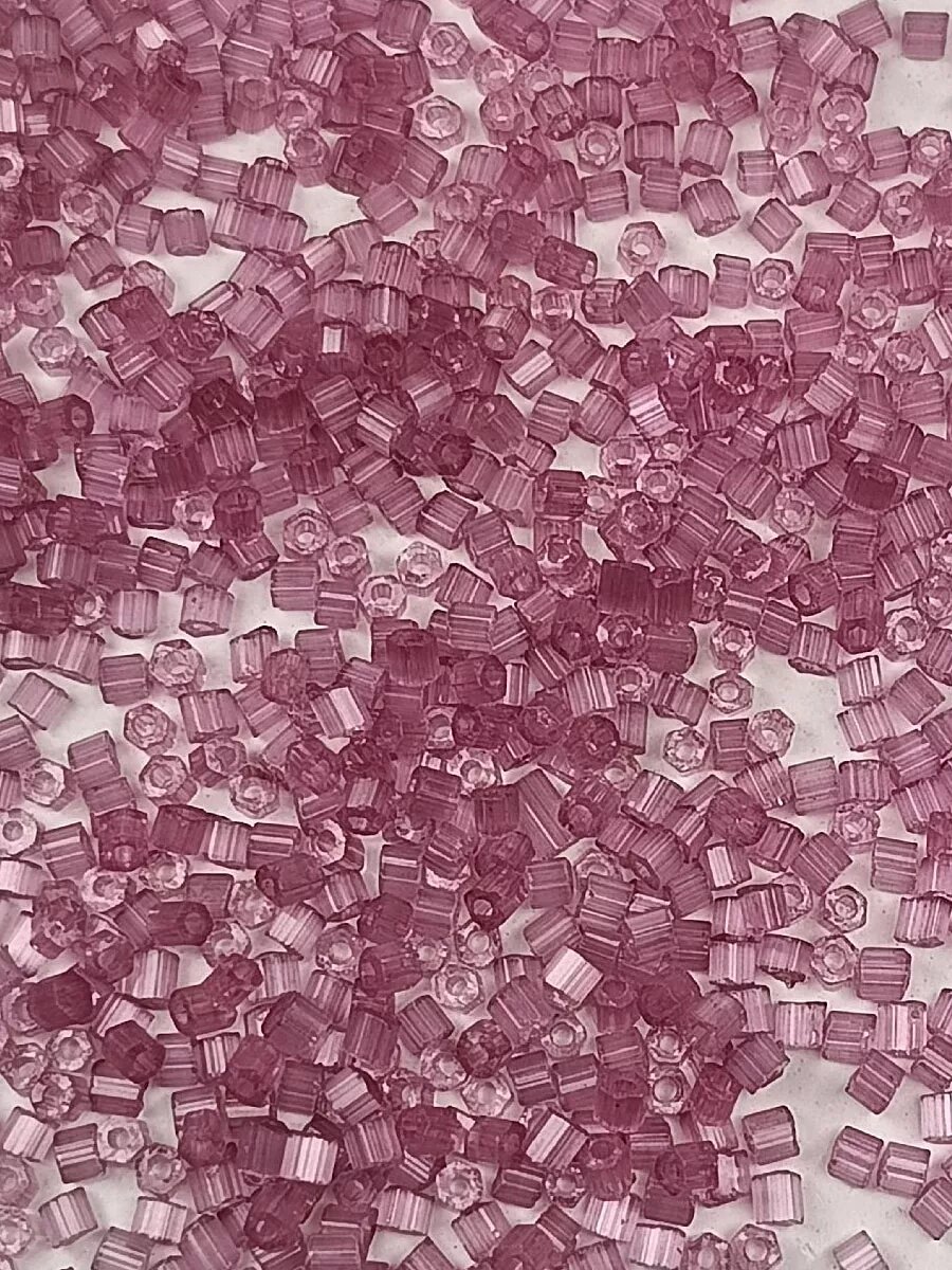 Чешский бисер, рубка -10/0 (1,9 мм) 05195 лиловый