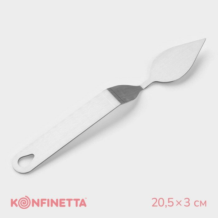 Лопатка кондитерская KONFINETTA, 20,5×3 см, рабочая часть 6×3 см, 10199567