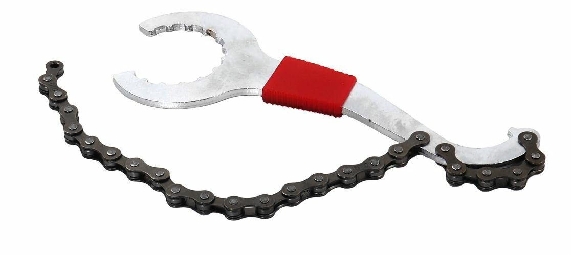 Ключ для снятия и затяжки трещеток, кассет, каретки открытого типа (с хлыстом)