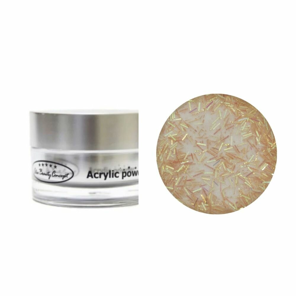 Alex Beauty Concept Цветная акриловая пудра, 5 гр, цвет золотой 53101