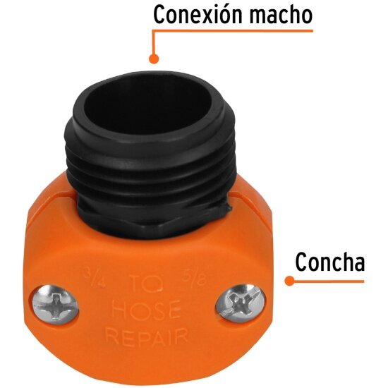 Коннектор для шланга Truper пластиковый папа 5\8"-3\4" REM-5/8-3 12716