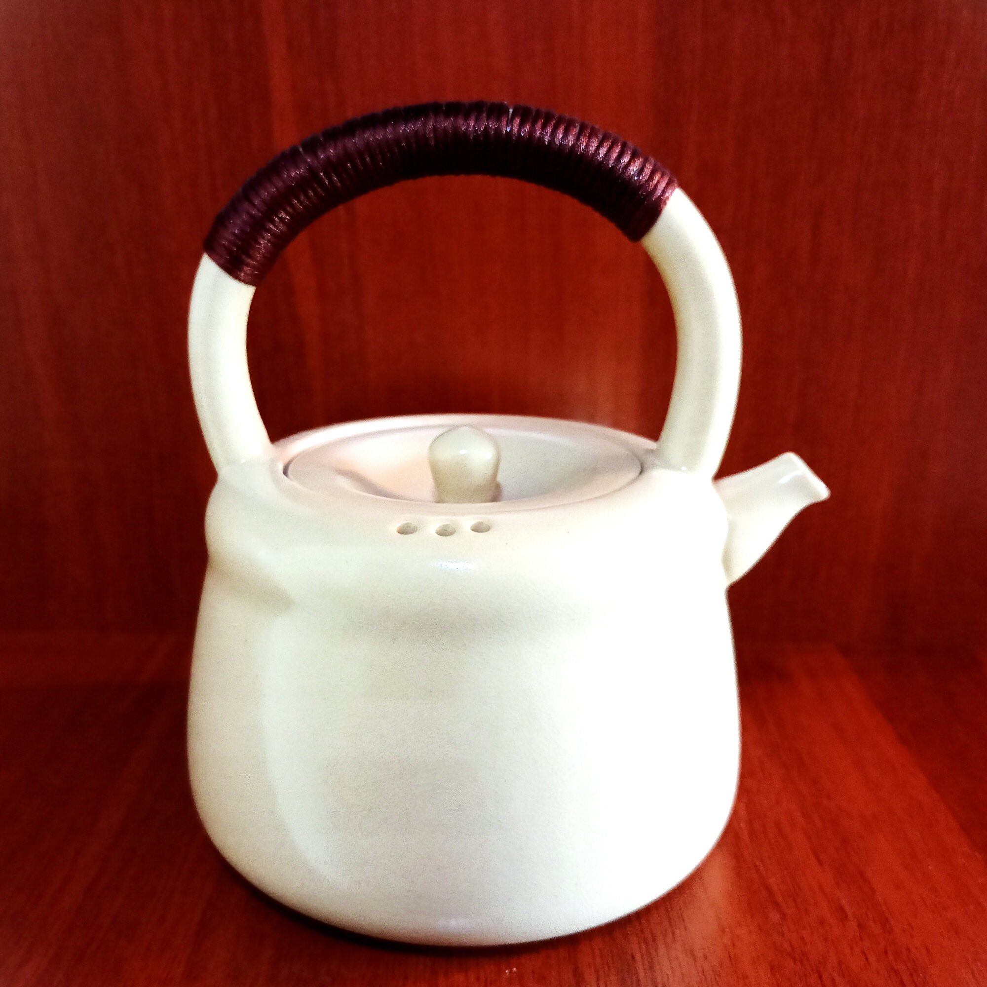 Селадоновый чайник "Гостеприимный", 800 мл, заварочный, керамика ручной работы