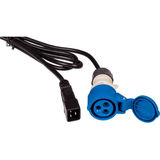 Шнур питания Lanmaster C20-I309 Female, 3х2.5, 220В, 16А, черный, 2.5м (LAN-PP9F/20-2.5-BK)