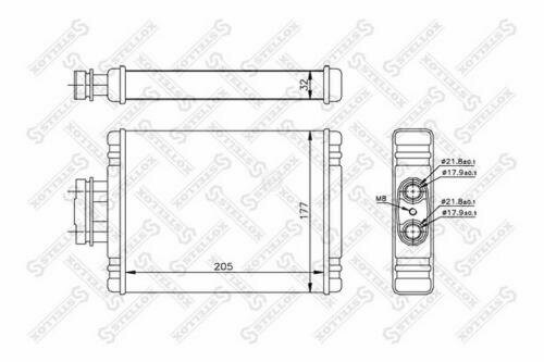Теплообменник отопление салона Stellox 10-35114-SX Vag: 6Q0819031 Seat Cordoba (6l2). Seat Cordoba Седан (6l2). Seat