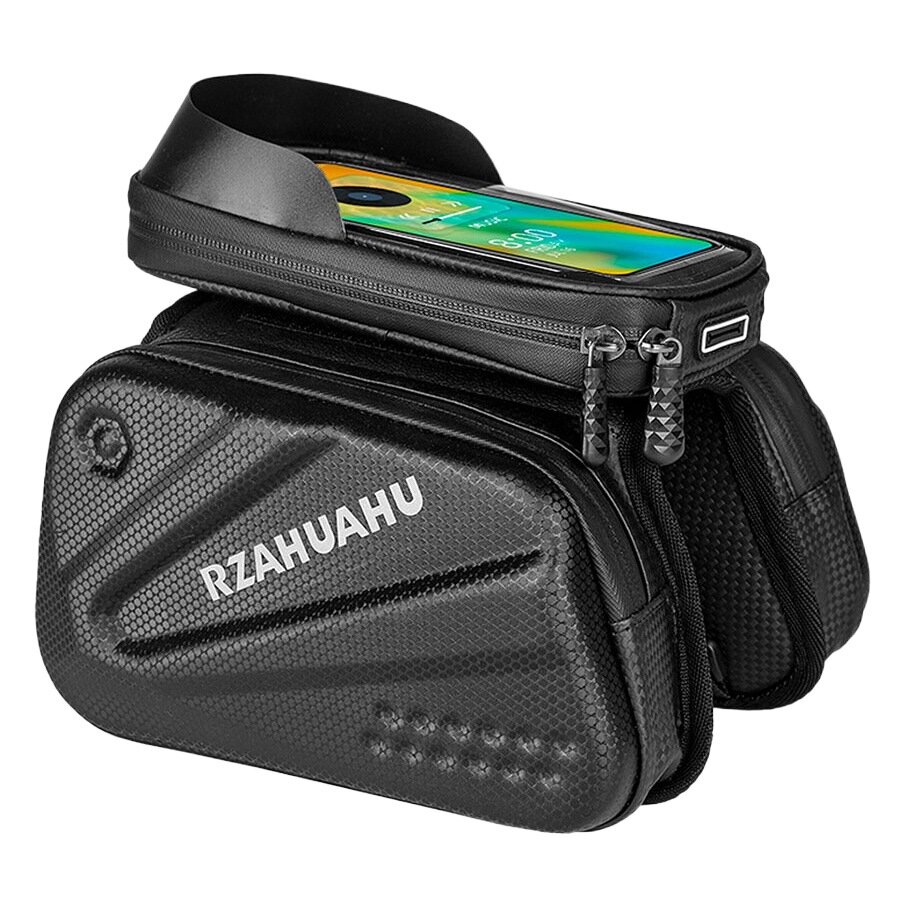 Сумка велосипедная RZAHUAHU, полиэстер, 2 л, крепление на переднюю балку