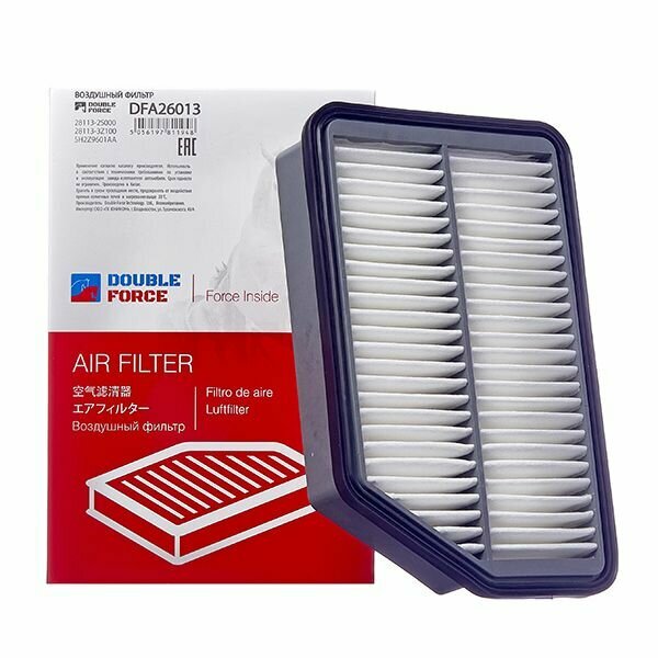 Фильтр воздушный DOUBLE FORCE арт. DFA26013 HYUNDAI i30, i40, ix35, KIA Cee'd II 1.4 CRDi HYUNDAI i30, i40, ix35, KIA Cee'd II 1.4 CRDi