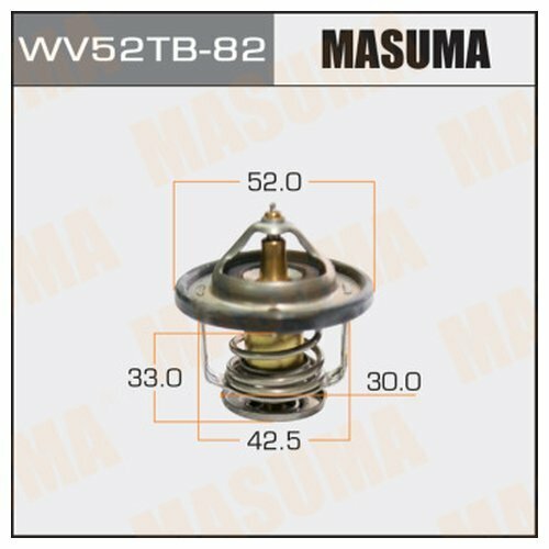 Термостат охлаждающей жидкости Masuma WV52TB82 для Toyota Chaser, Cresta, Mark II II, Verossa
