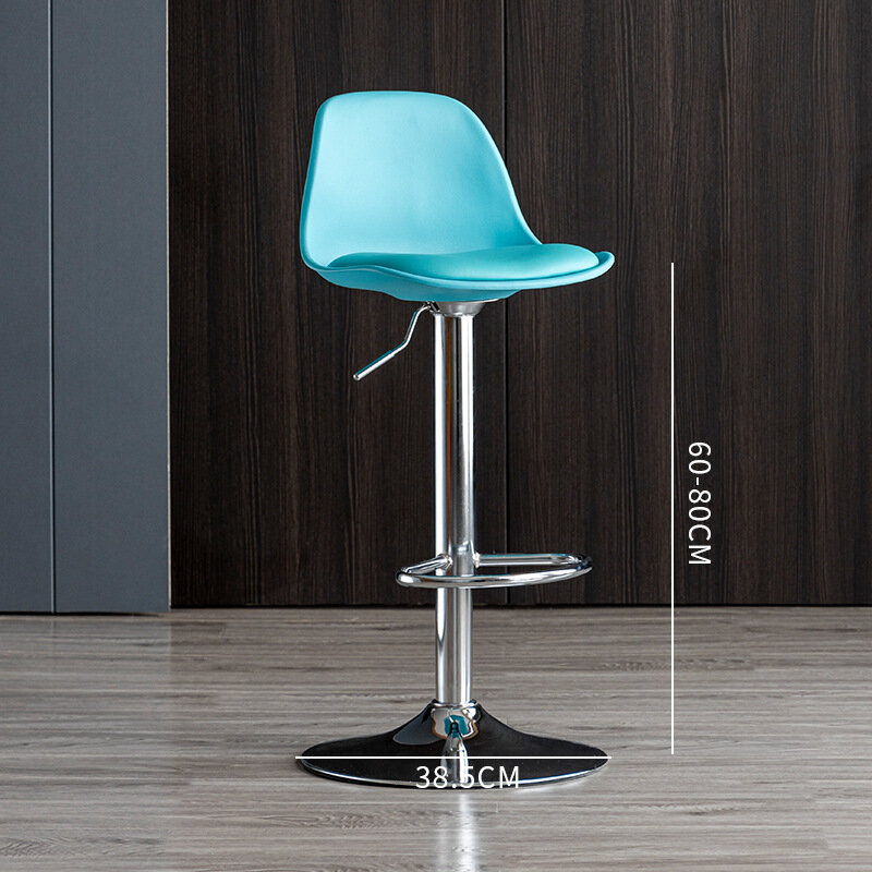 Барный стул, бытовой высокий стул, стул-подъемник, современный простой табурет, стойка регистрации, кассир, барный стул, спинка, высокий барный табурет