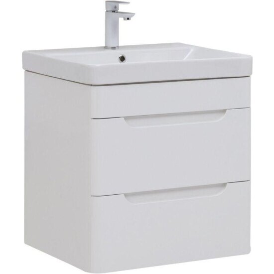 Тумба Aquanet София 60 2 ящ. цв. белый глянец 288905