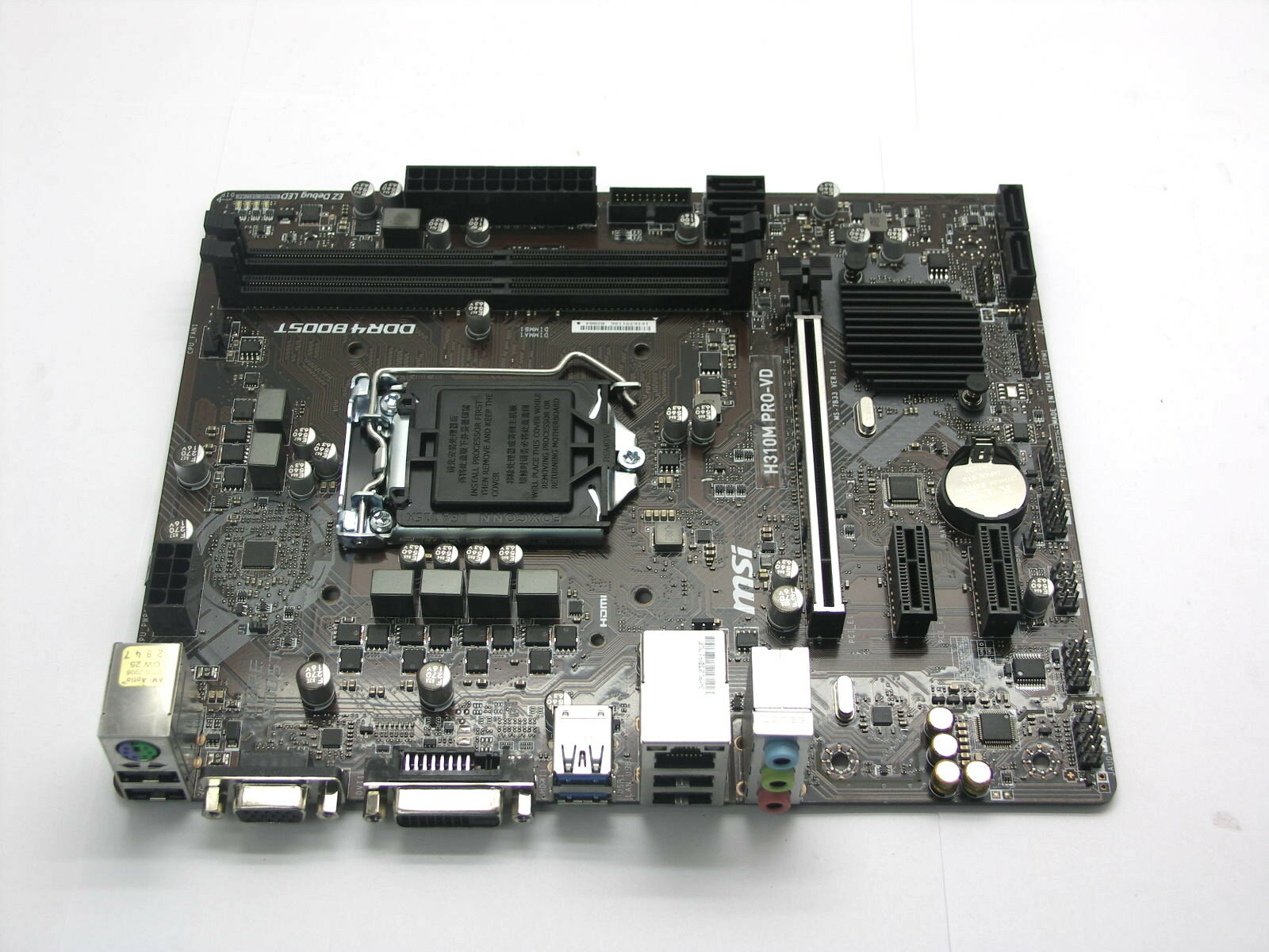 Материнская плата S-1151 MSI H310M PRO-VD, H310/2xDDR4/USB3.0/DVI/D-Sub/mATX