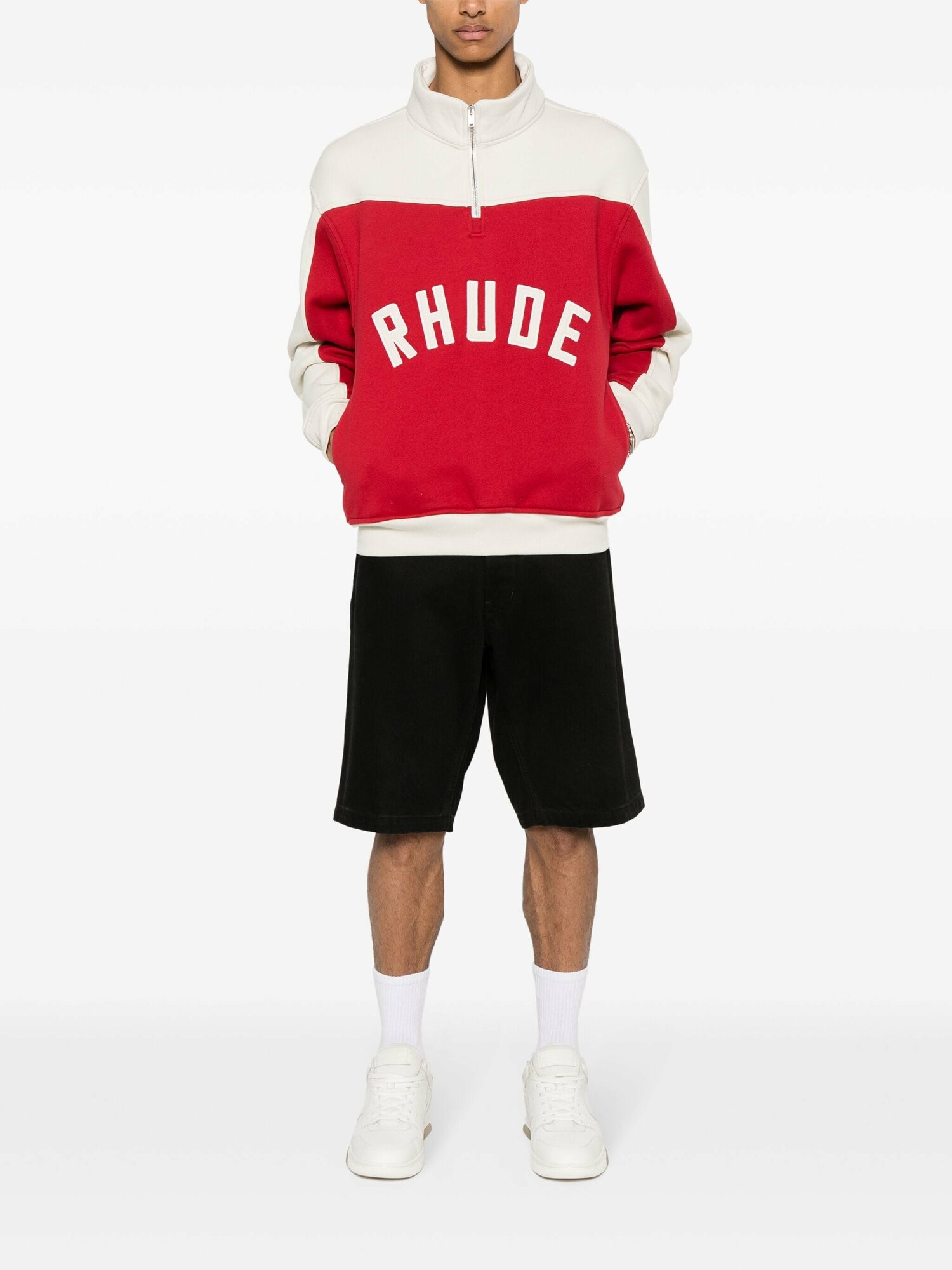 Толстовка Rhude Drawn Varsity, размер 46, , красный — фото 1