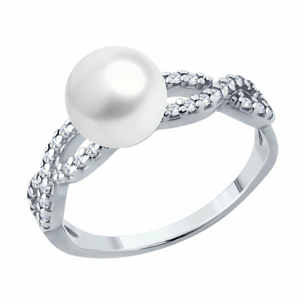 Кольцо, серебро, 925 проба, родирование