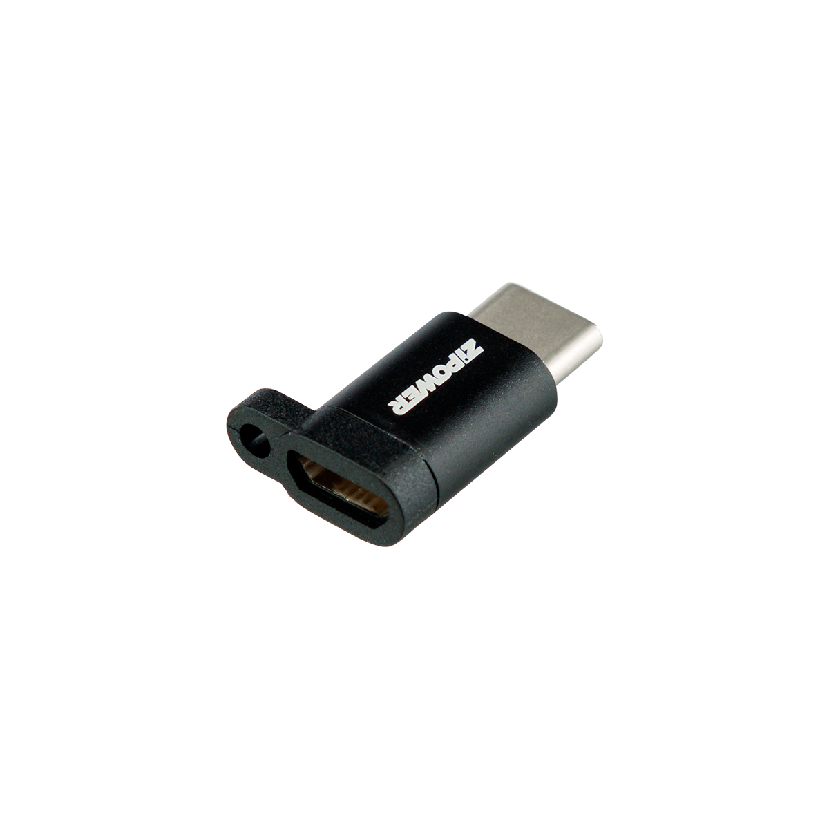 Адаптер с Type-C на USB micro B, 3 A быстрая зарядка, передача данных 480 Мбит/с, черный, ZIPOWER PM6680
