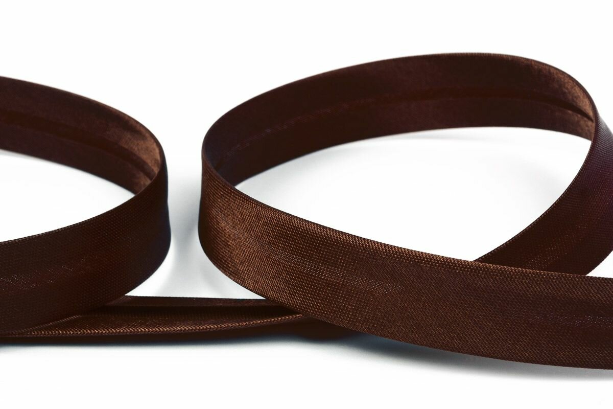 Косая бейка "Gamma" GK-15P 14 - 15 мм 132 м 1 м №079 т. коричневый