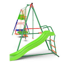 DFC Детский комплекс с горкой и батутом DFC MTS-01 (два короба)