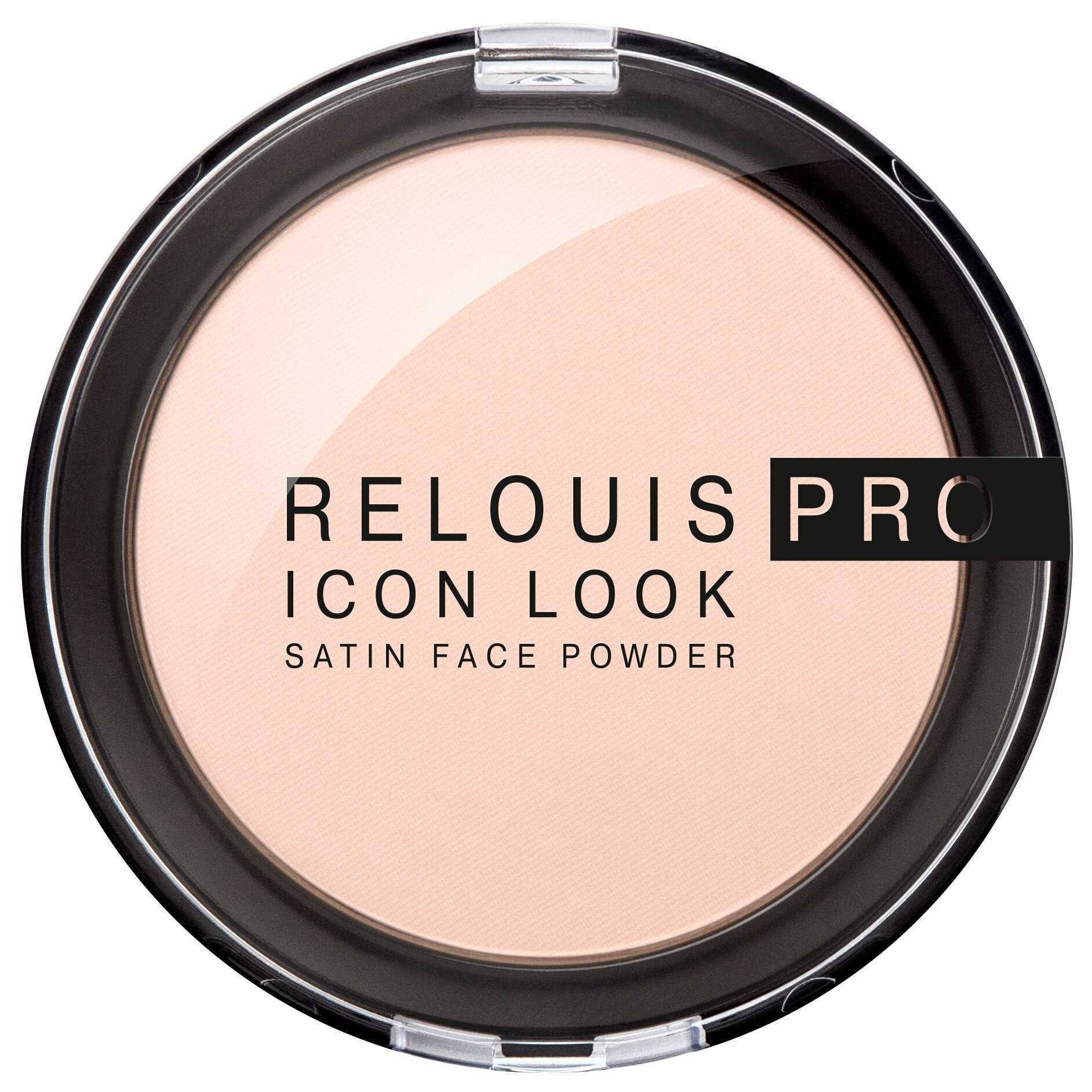 Пудра компактная PRO Icon Look Satin Face Powder RELOUIS тон 00 светлый бежевый с холодным подтоном