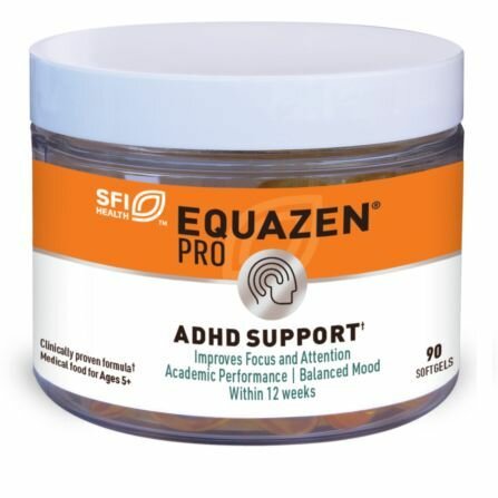 SFI Health (Klaire Labs), Equazen Pro, поддержка работы мозга у детей и подростков с сдвг, 90 мягких капсул