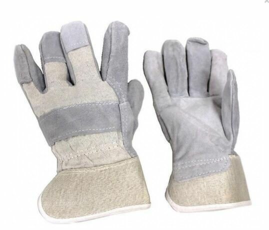 Перчатки (краги) спилковые комбинированные