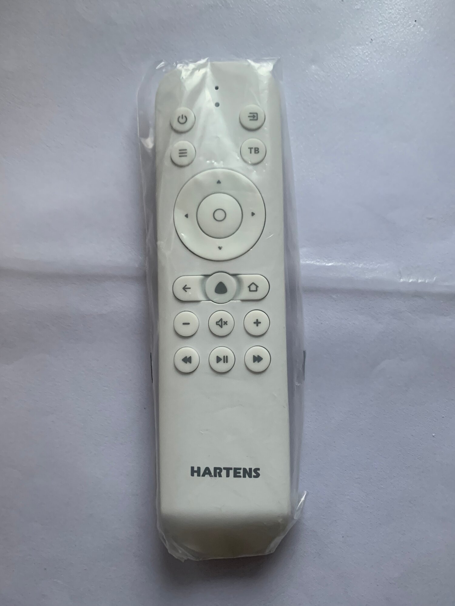 Пульт ДУ Hartens hy1719, оригинальный, белый, для ТВ и приставок, голосовое управление