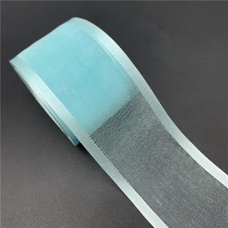 Ленты органза CyanRafts 20мм 25мм 38мм 5 ярдов Голубой, SkyBlue, 25mm 5yards