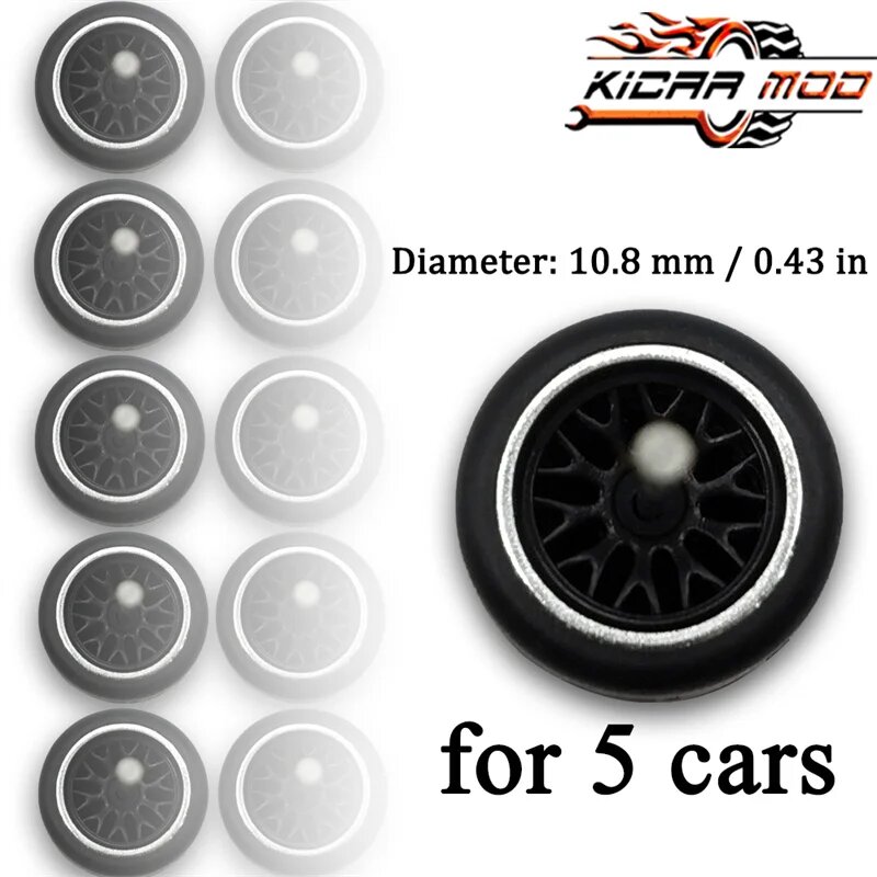 Пластиковые колеса KicarMod 1/64 для Hot Wheels MMW146