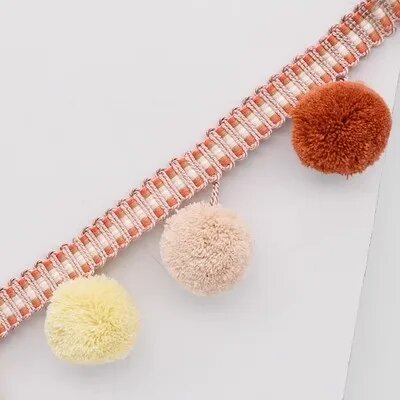 Полиэстерная бахрома для декора A Pink