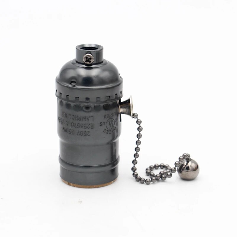 Патрон лампы REACHYEA бронзовый/черный E27/E26 с выключателем Black Pull Chain, 1 piece