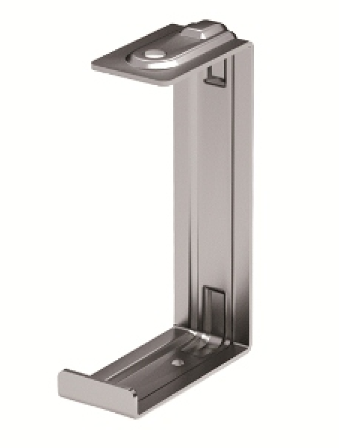 Консоль для кабельных лотков DKC / ДКС BBA1010 потолочная для монтажа трассы с малой нагрузкой, оцинкованная стальная, толщина металла 3мм, длина основания 100мм / крепеж