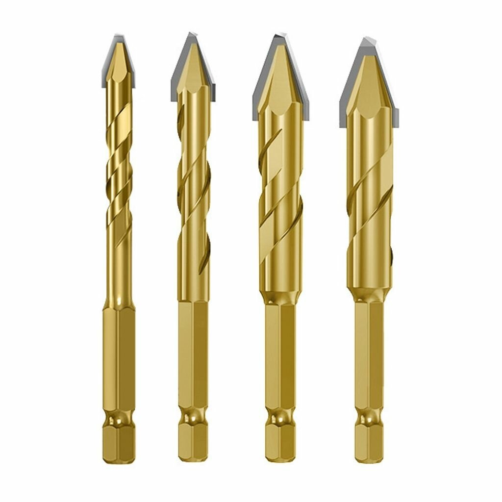1 набор из 4, Многофункциональные эксцентриковые сверла - золотой цвет