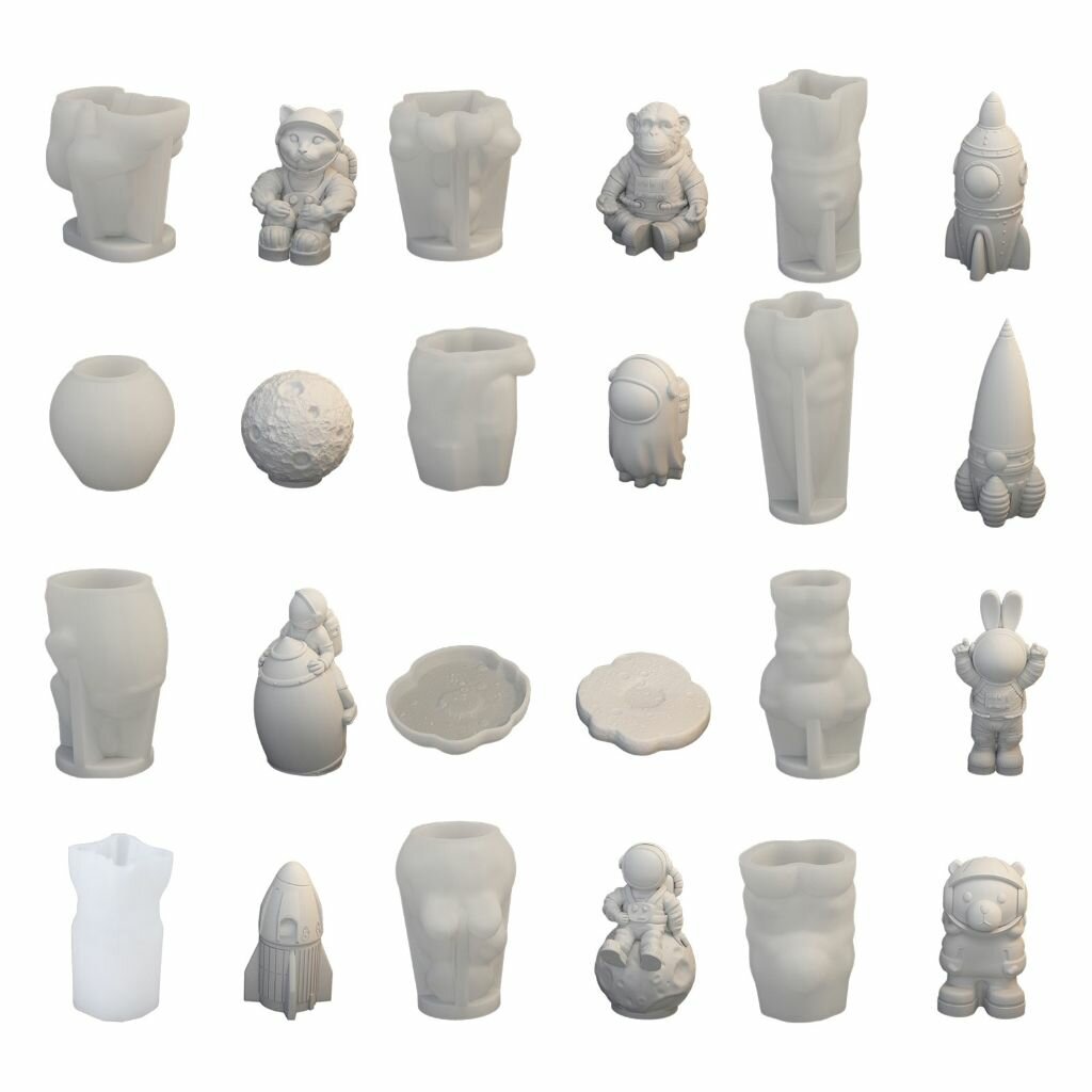 Эпоксидная форма для лунного астронавта своими руками-Космический медведь