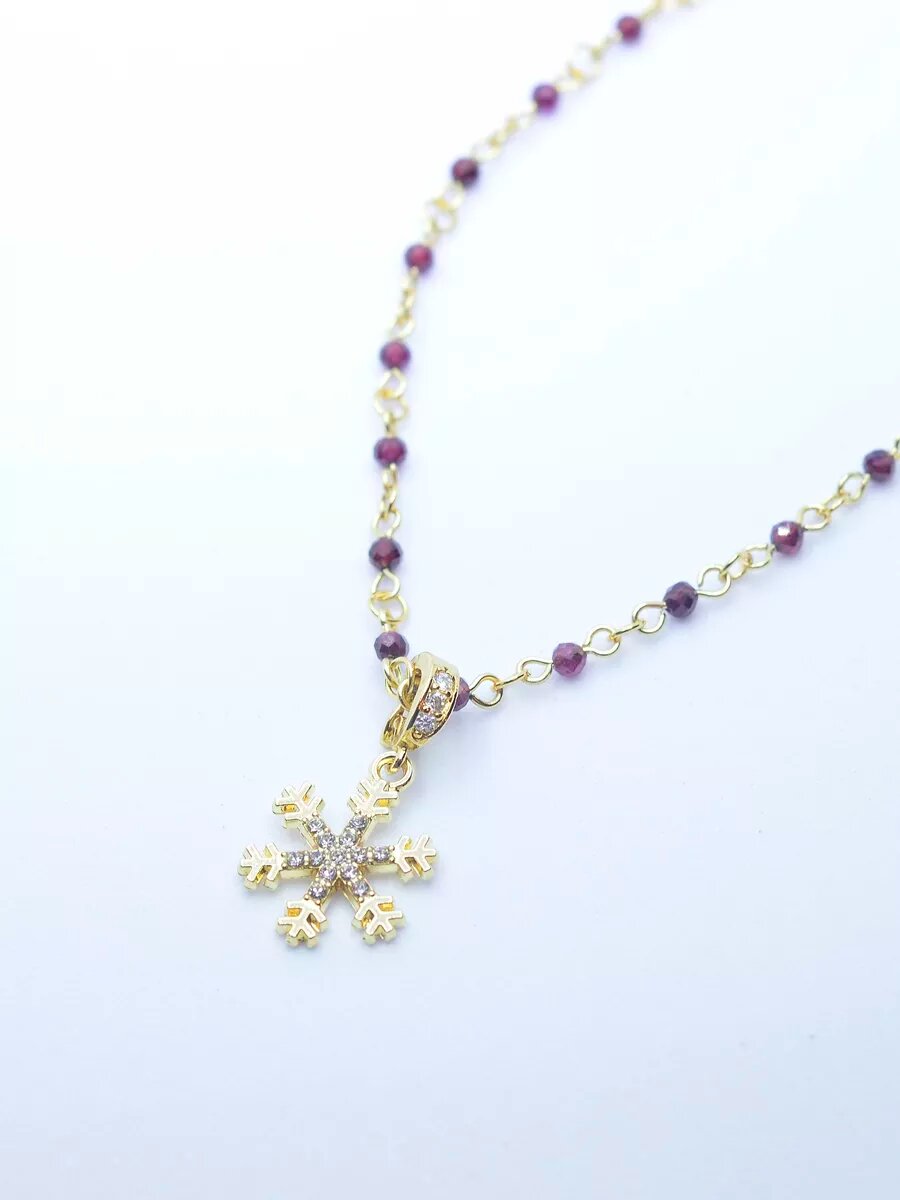 Колье, гранат