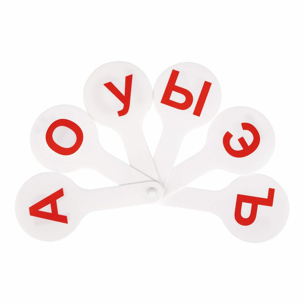 Веер-касса Юнландия, гласные буквы, 20 уп. (270430)