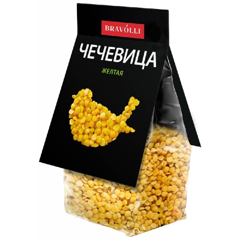Чечевица BRAVOLLI желтая 350г