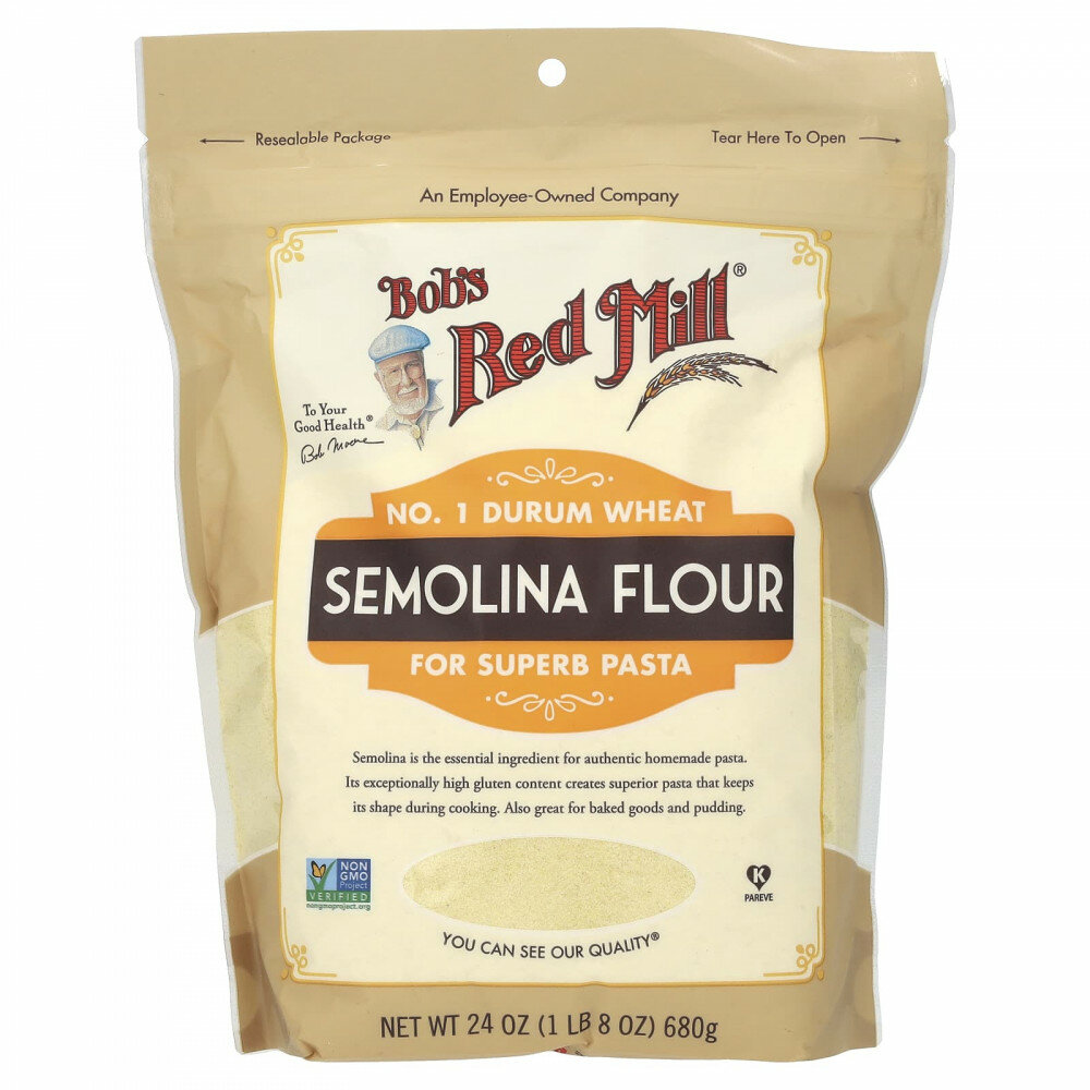 Bob's Red Mill, Манная крупа, 680 г (24 унции)