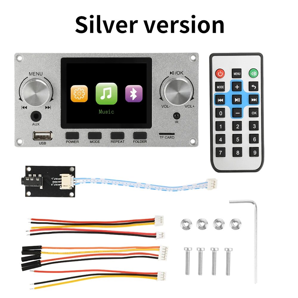 Bluetooth MP3-декодерная плата Серебряный, sliver