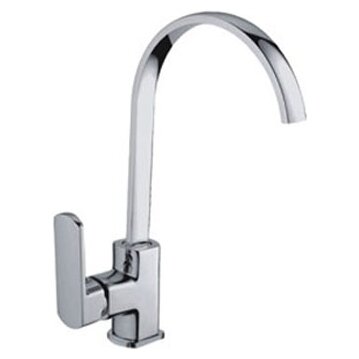 Смеситель для кухни Frap F4064 хром, высокий, латунь, дизайнерский