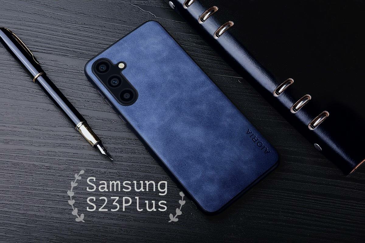 Чехол на Samsung S23 Plus синий - Чехол самсунг S23+ синий