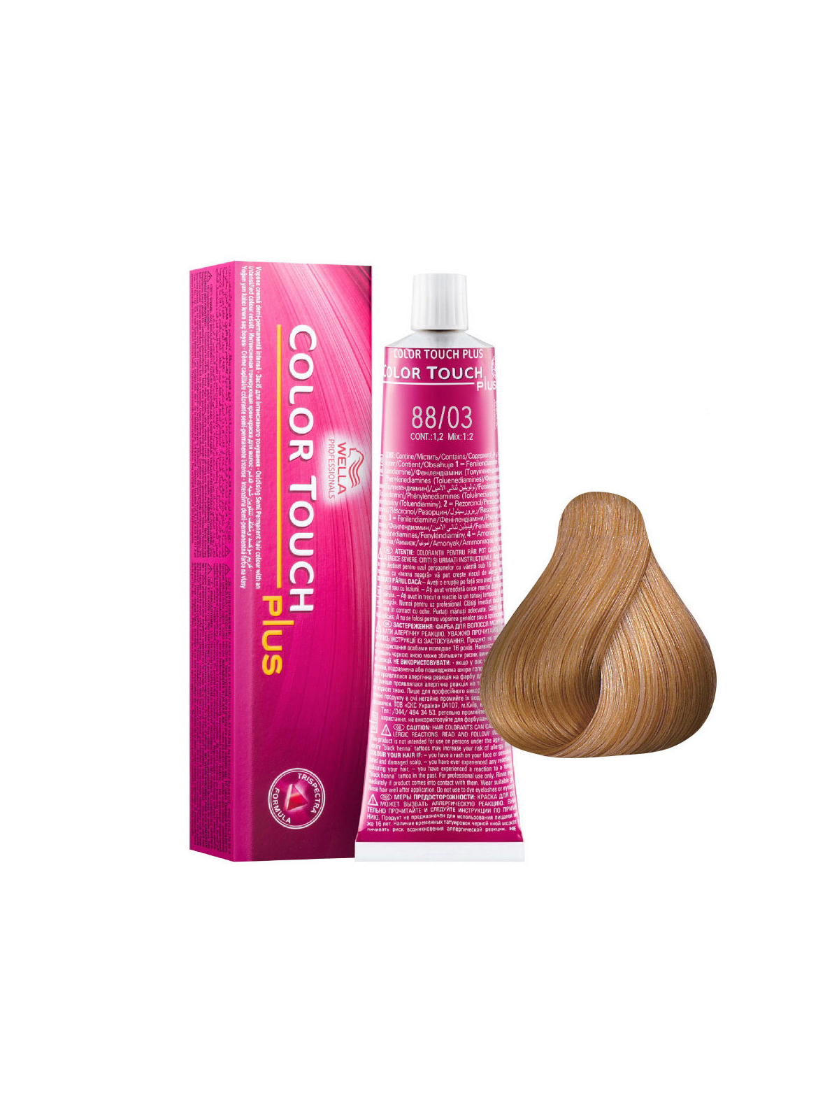 Wella Color Touch Plus 88/03 - Тонирующая краска без аммиака имбирь 60 мл