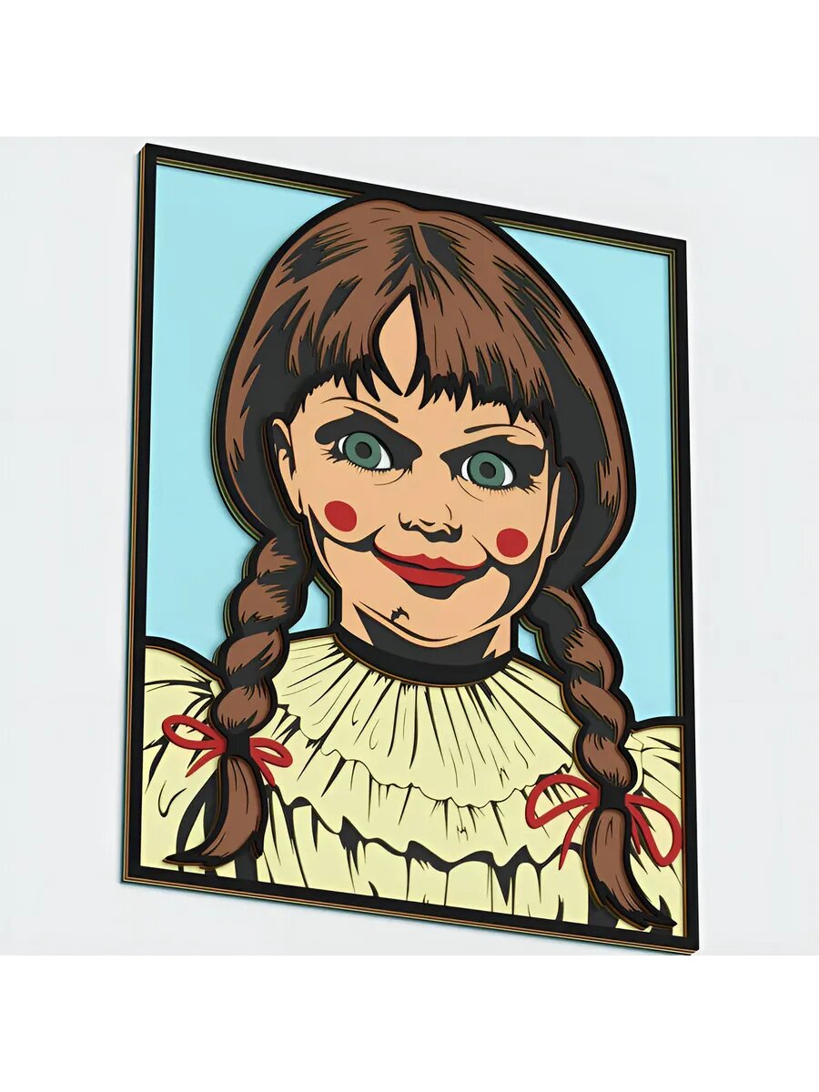 3D Картина по номерам из дерева Аннабель, 23x30 см