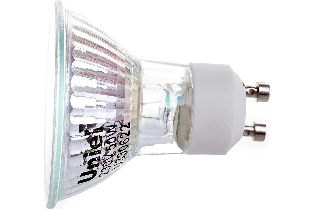 Uniel галогенная лампа JCDR-50/GU10 01094 с цоколем GU10, мощность 50 Вт стандартная
