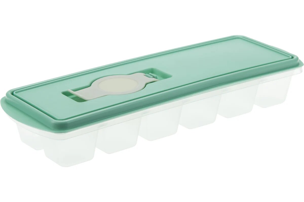 IDEA Форма для льда Кубики с крышкой и клапаном М 1251 многоразовая для дома