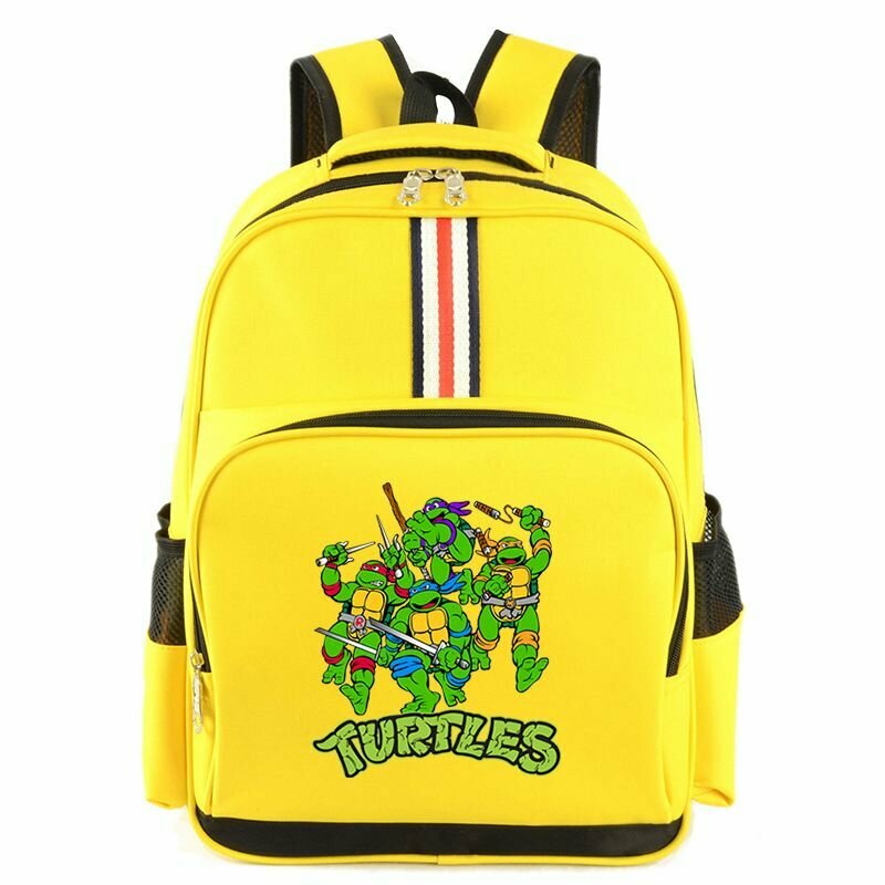 Рюкзак "Черепашки Ниндзя", для мальчиков и девочек, оксфорд, желтый