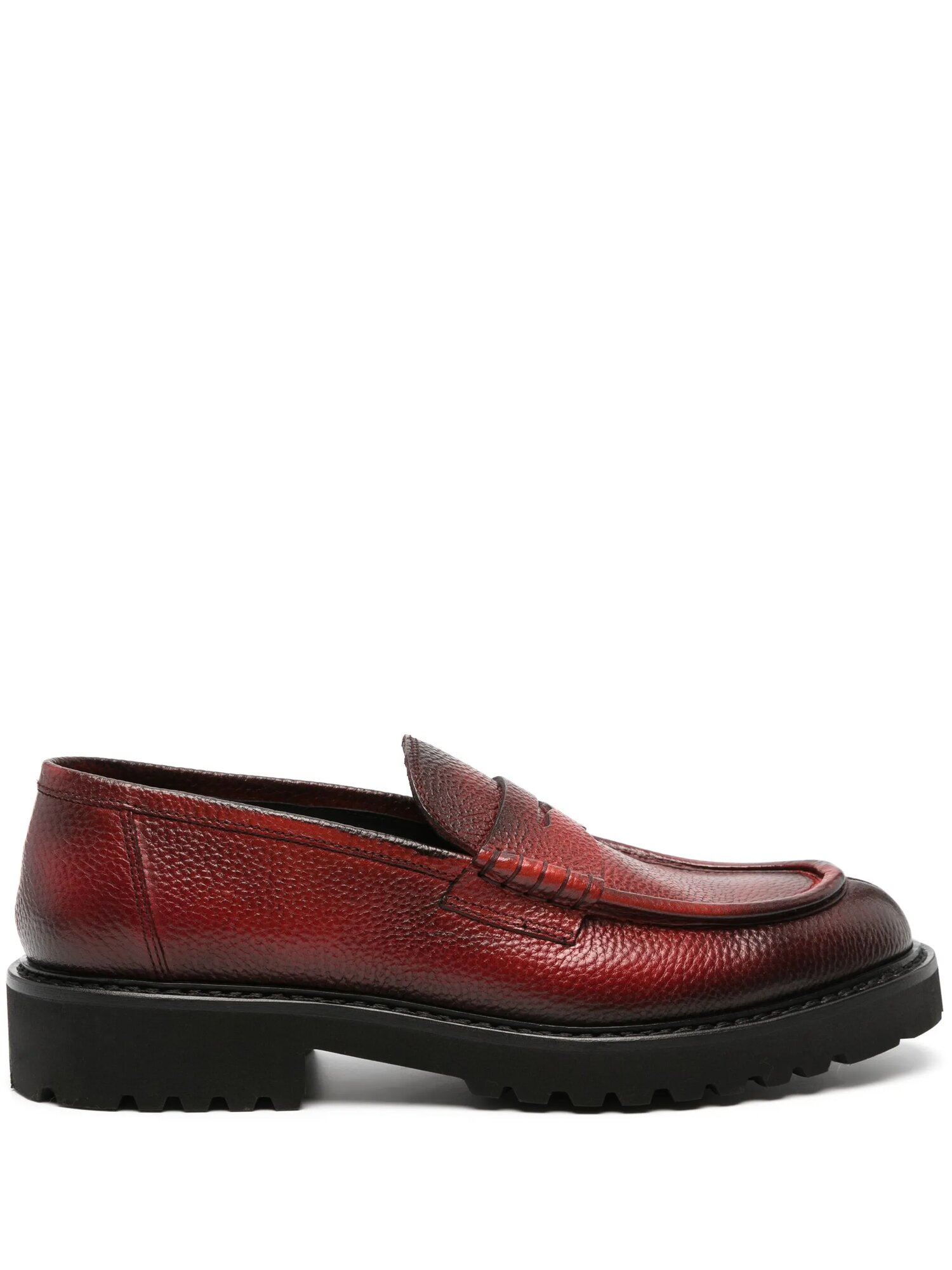 Лоферы Burnished-finish leather loafers