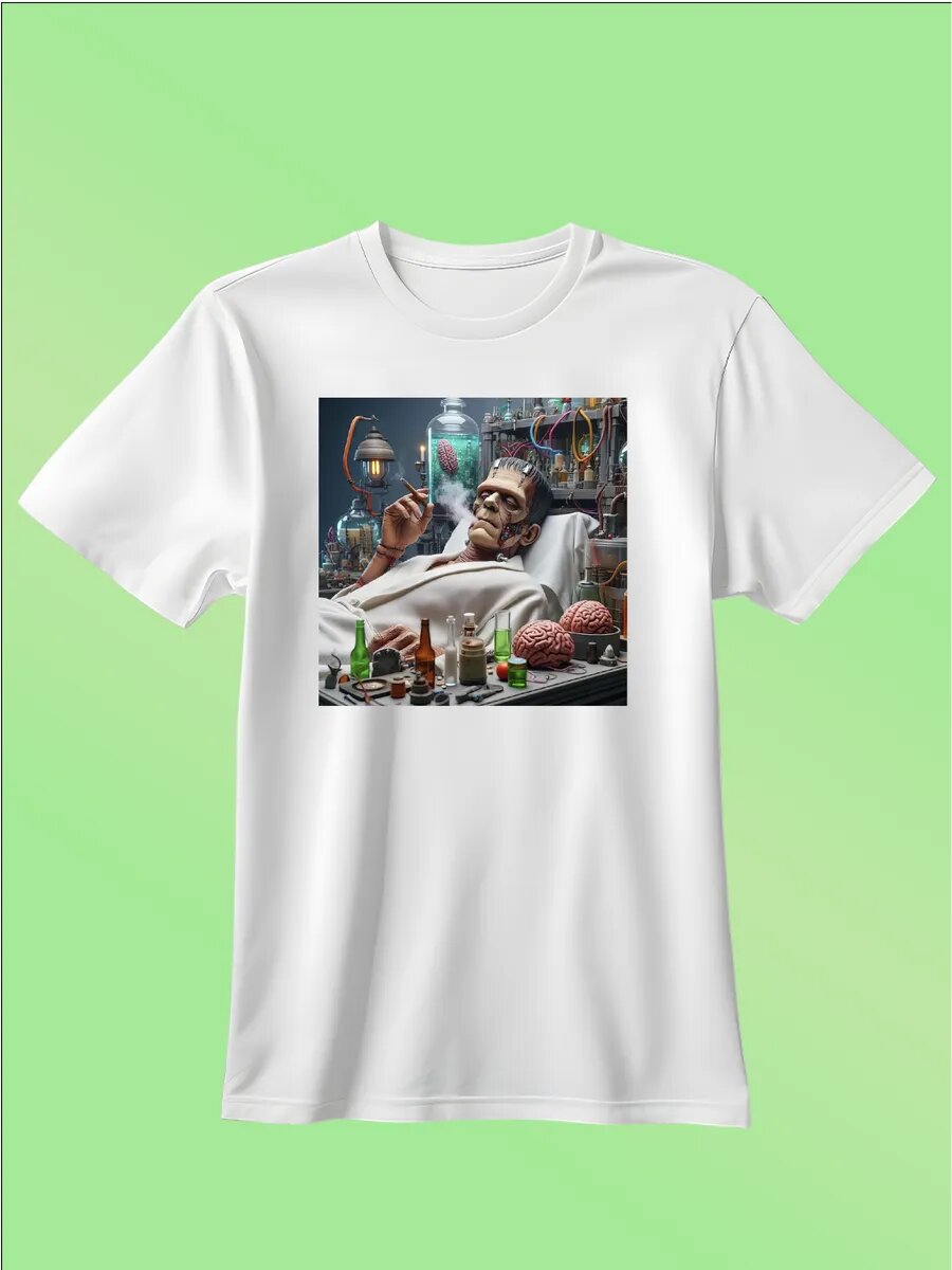 Футболка франкенштейн
