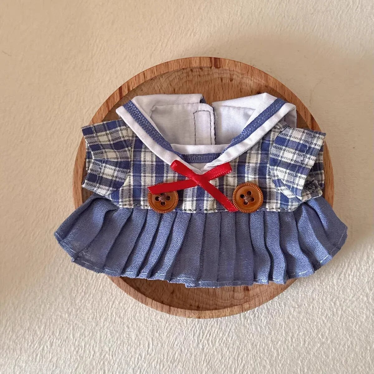 Костюм для куклы Labubu 17 см, Sailor suit