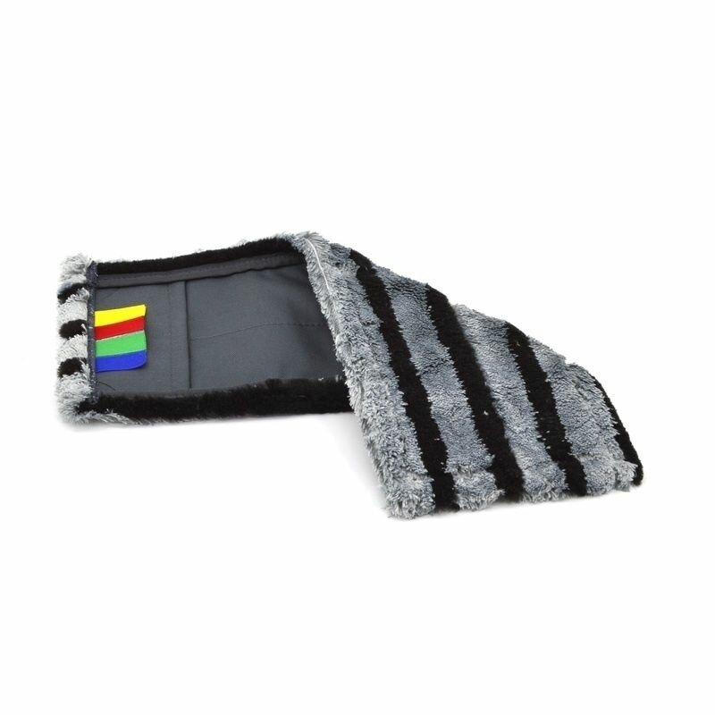 Насадка МОП для швабры A-VM Плоский, 40х12 см, микрофибра и мягкий абразив (MF2183)